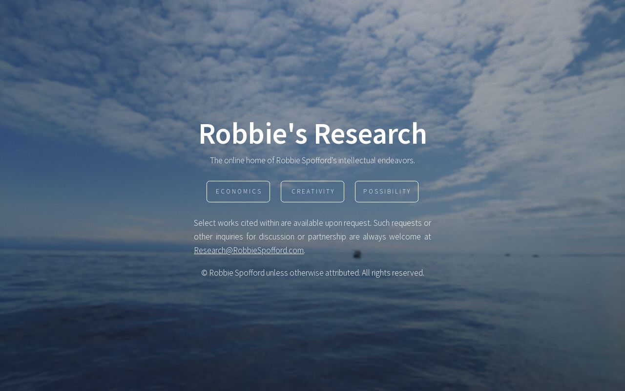 Robbie's Research